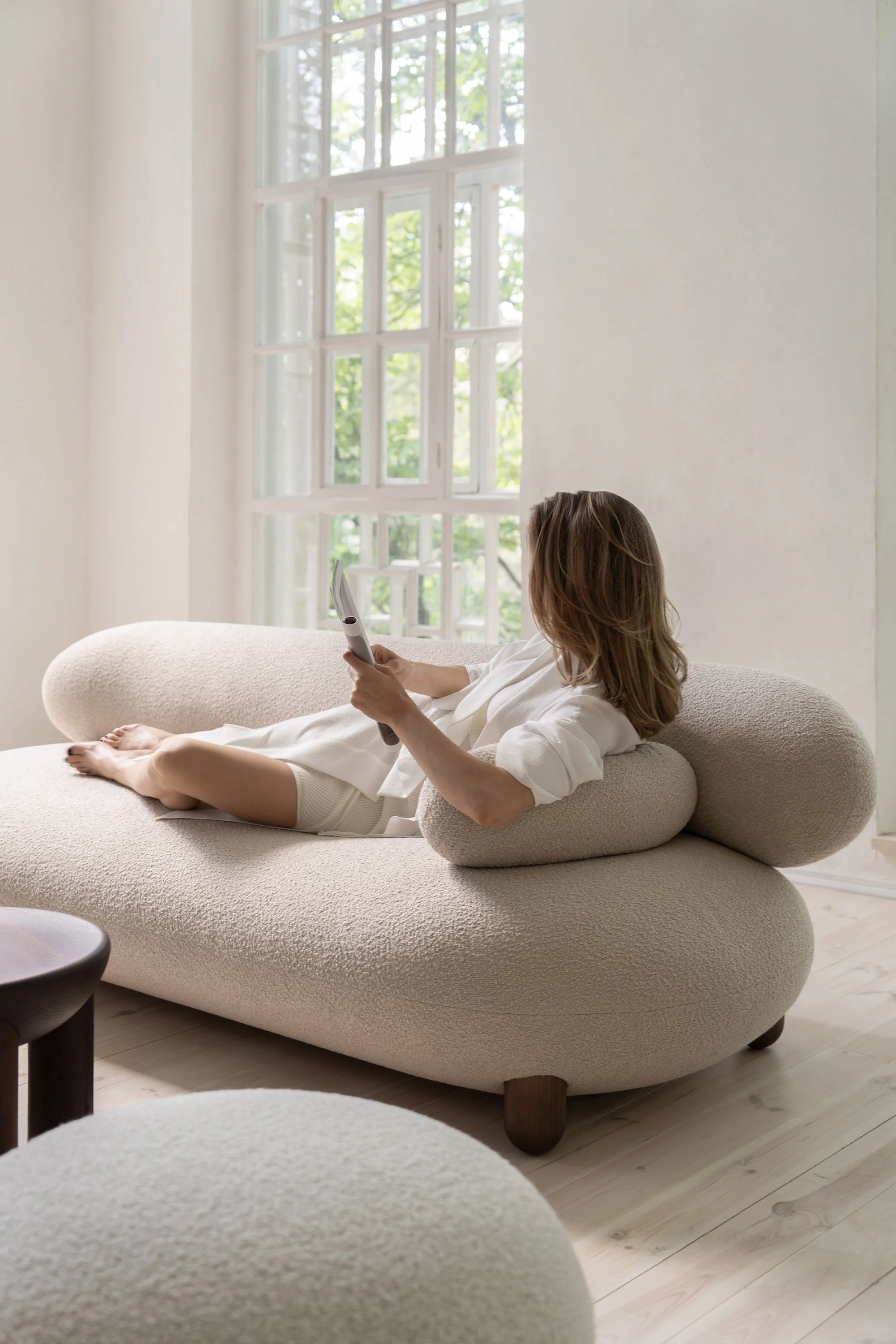 The Flock Sofa by NOOM is a bold addition to the sculptural collection defined by organic forms ...