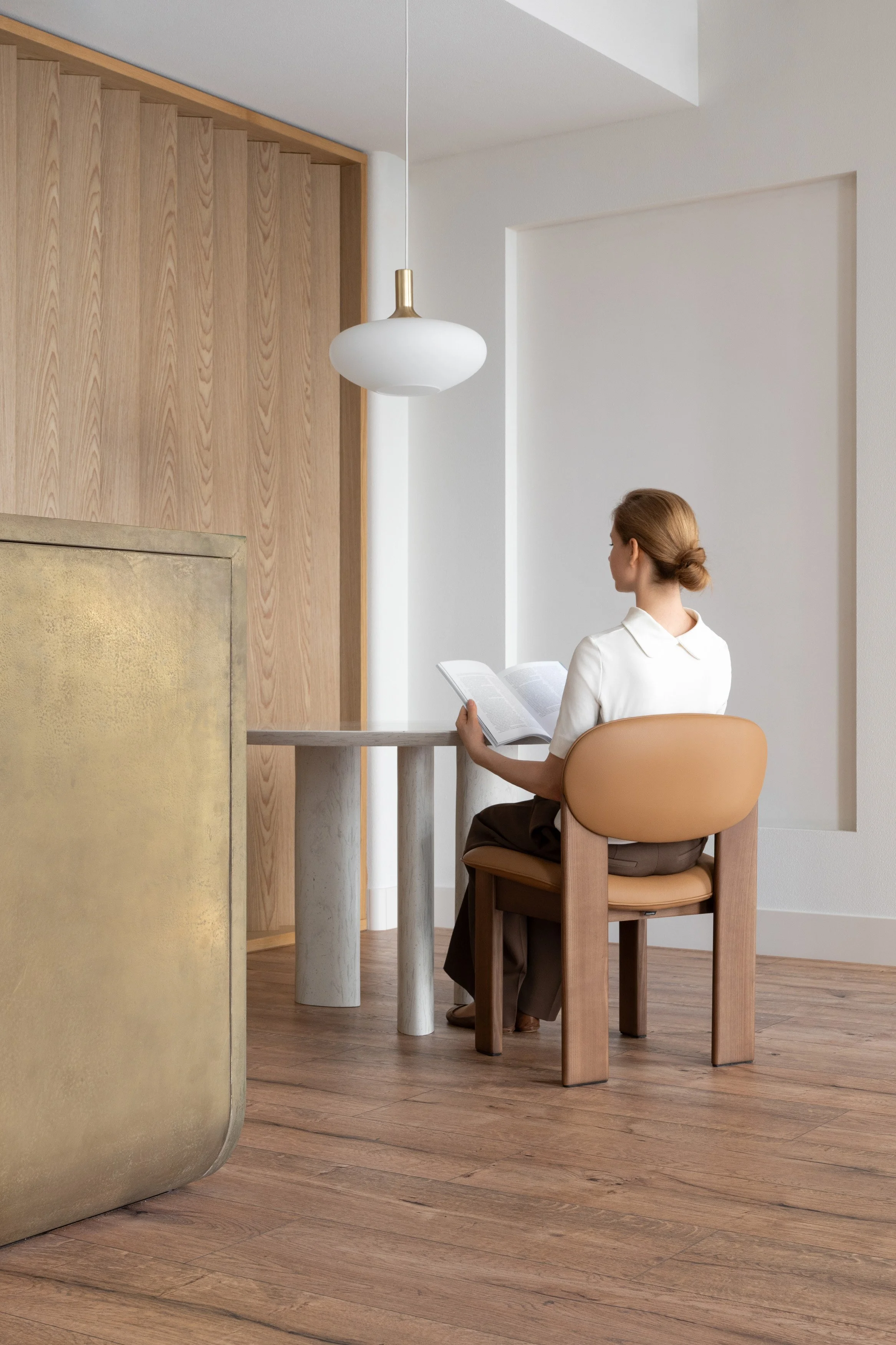 Wooden minimalstic dining chair Archipen — noom