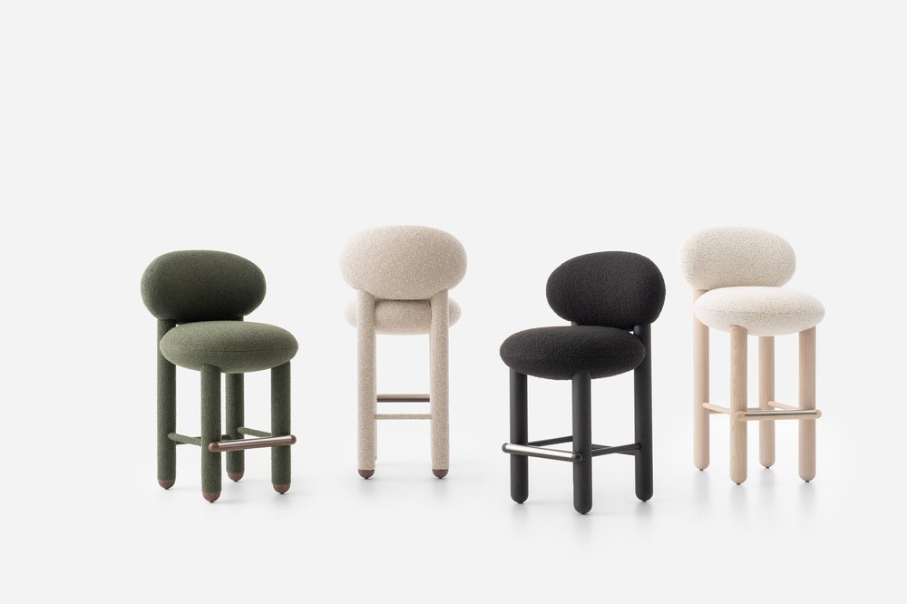 Modern Counter Chair Flock CS1 by Kateryna Sokolova for NOOM — noom