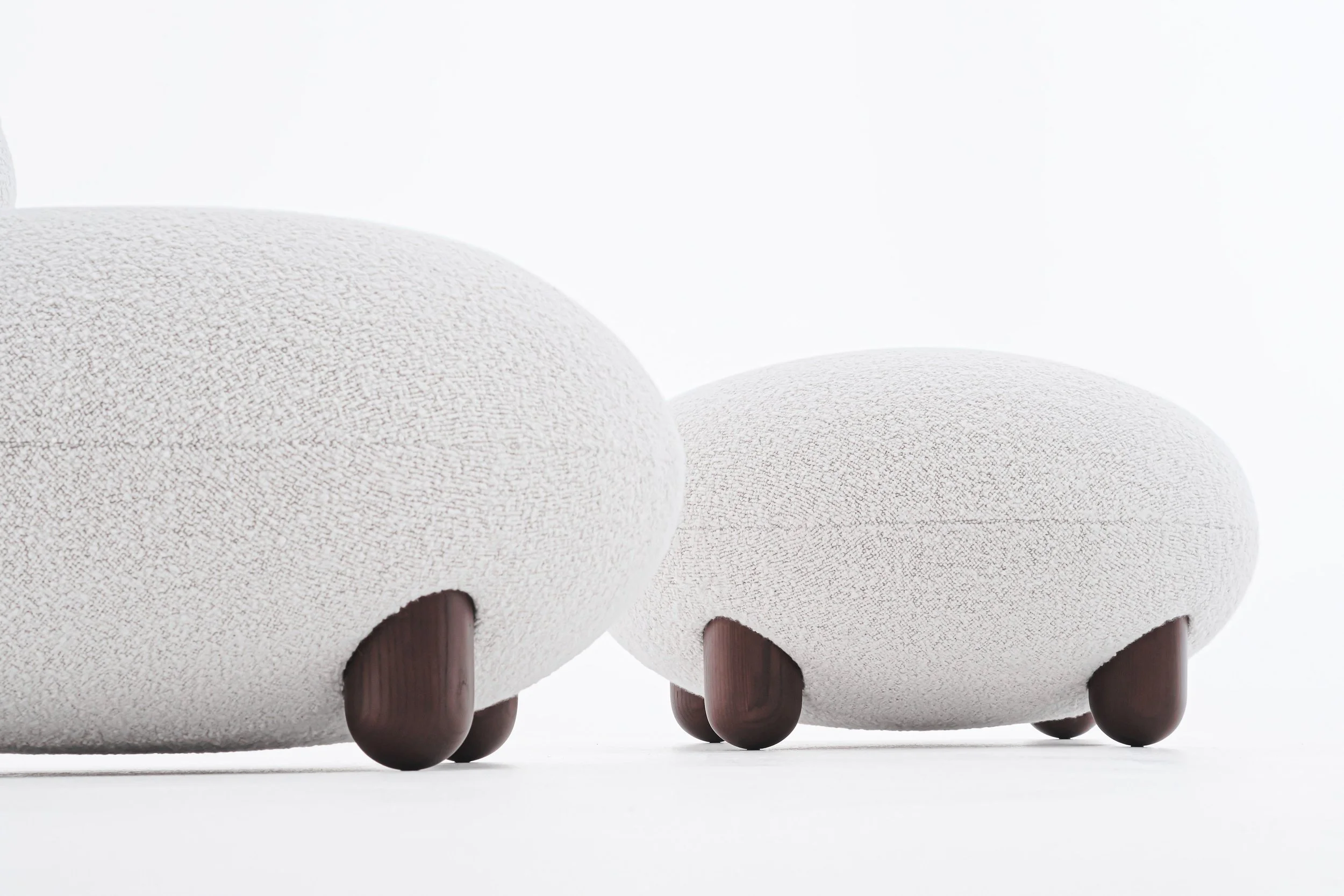 Flock Ottoman - Soft and sensual seating designed by designer Kateryna Sokolova | noom-home.com ...