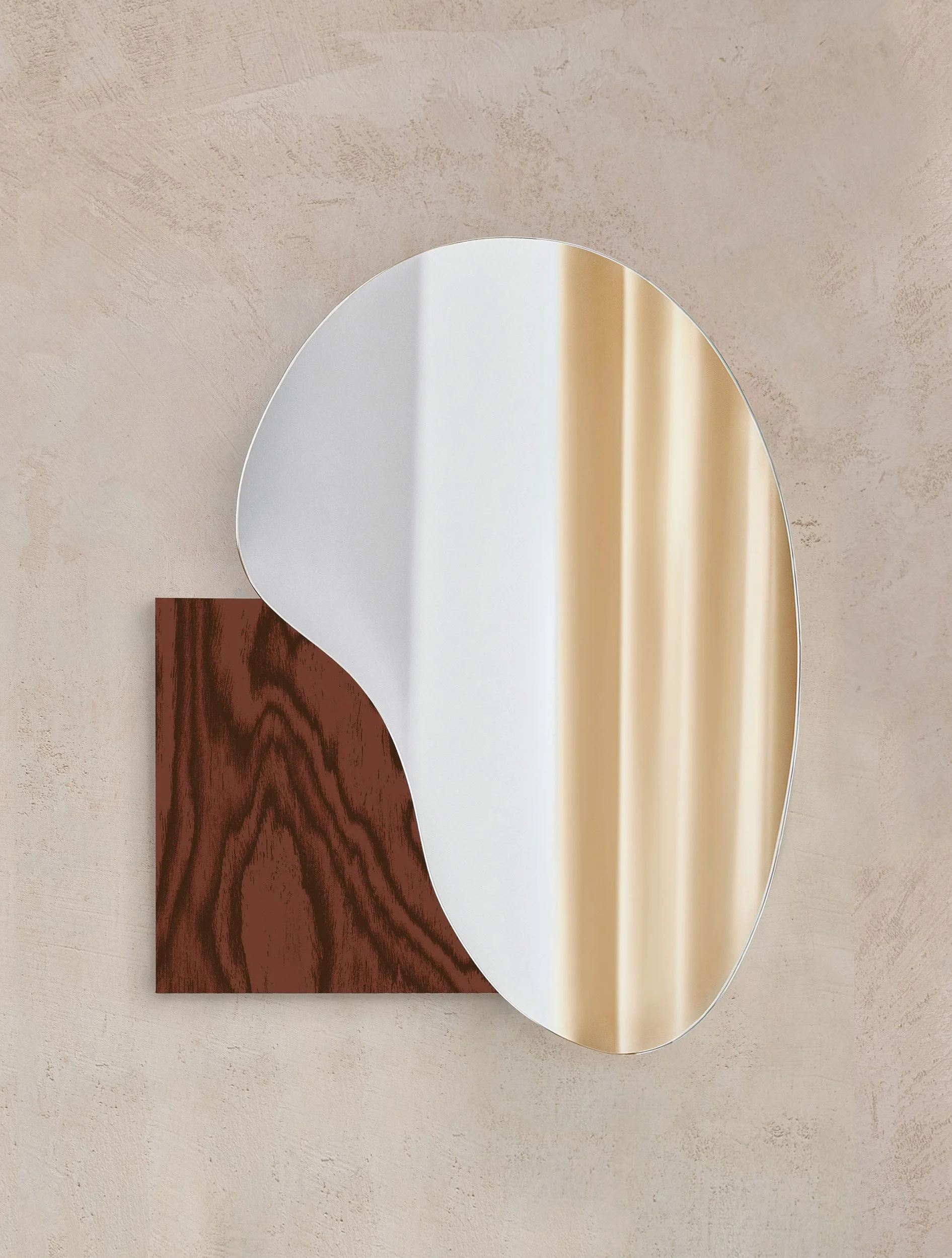 Lake Mirror 4 in Ettore Sottsass ALPI Wood Veneer - designed by ...
