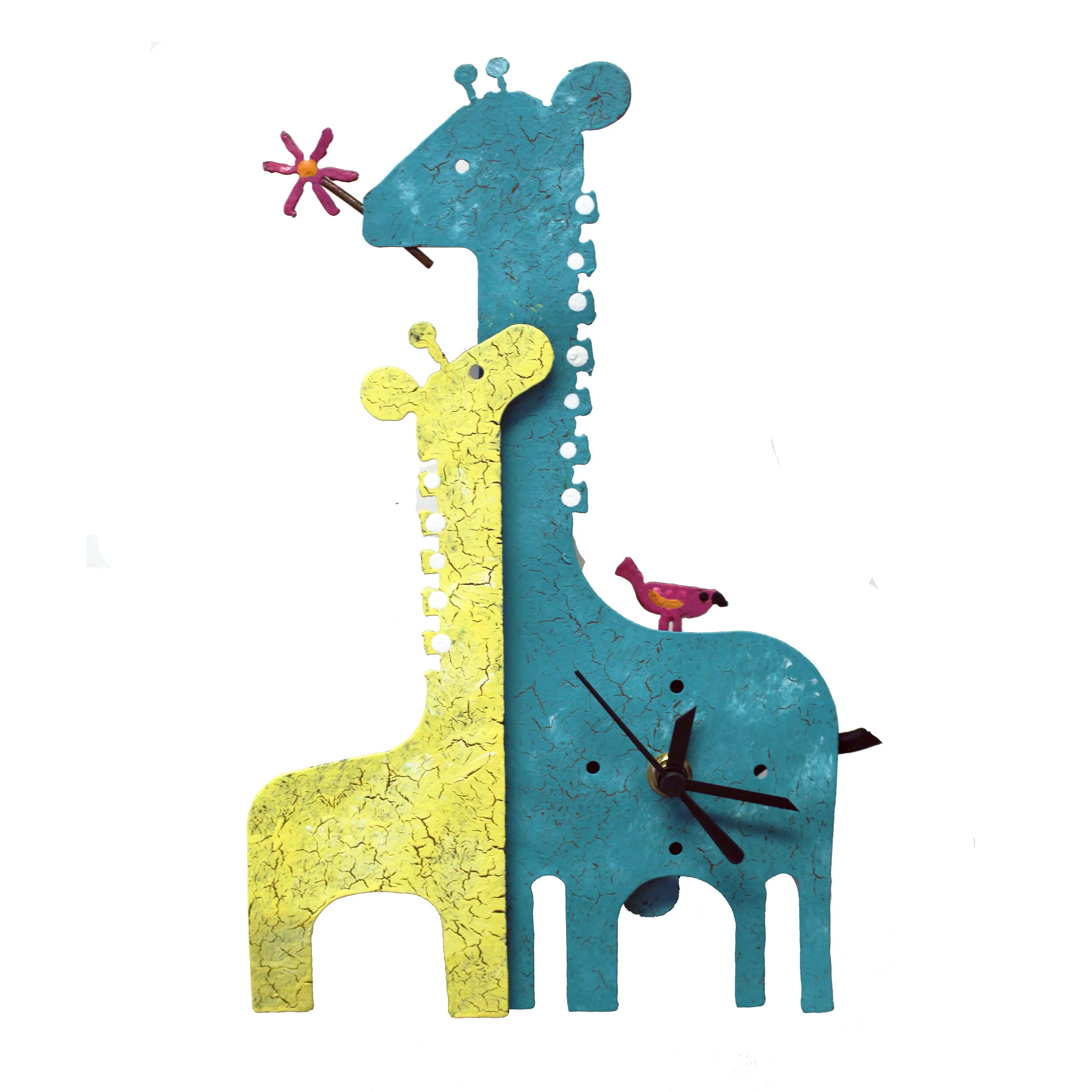 Giraffe Family Wall Clock — Hickory Dickory Dock