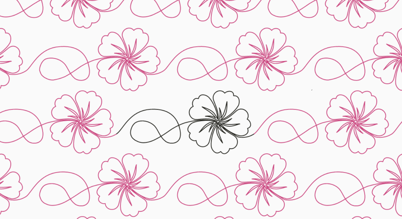 Oh Sew Kute — Infinity Flower Longarm Quilting Digital Pantograph