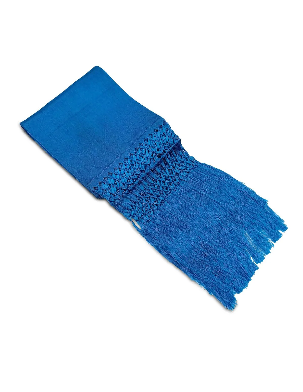 Rebozo rojo liso hecho de manera artesanal — Tikal Arte Mexicano