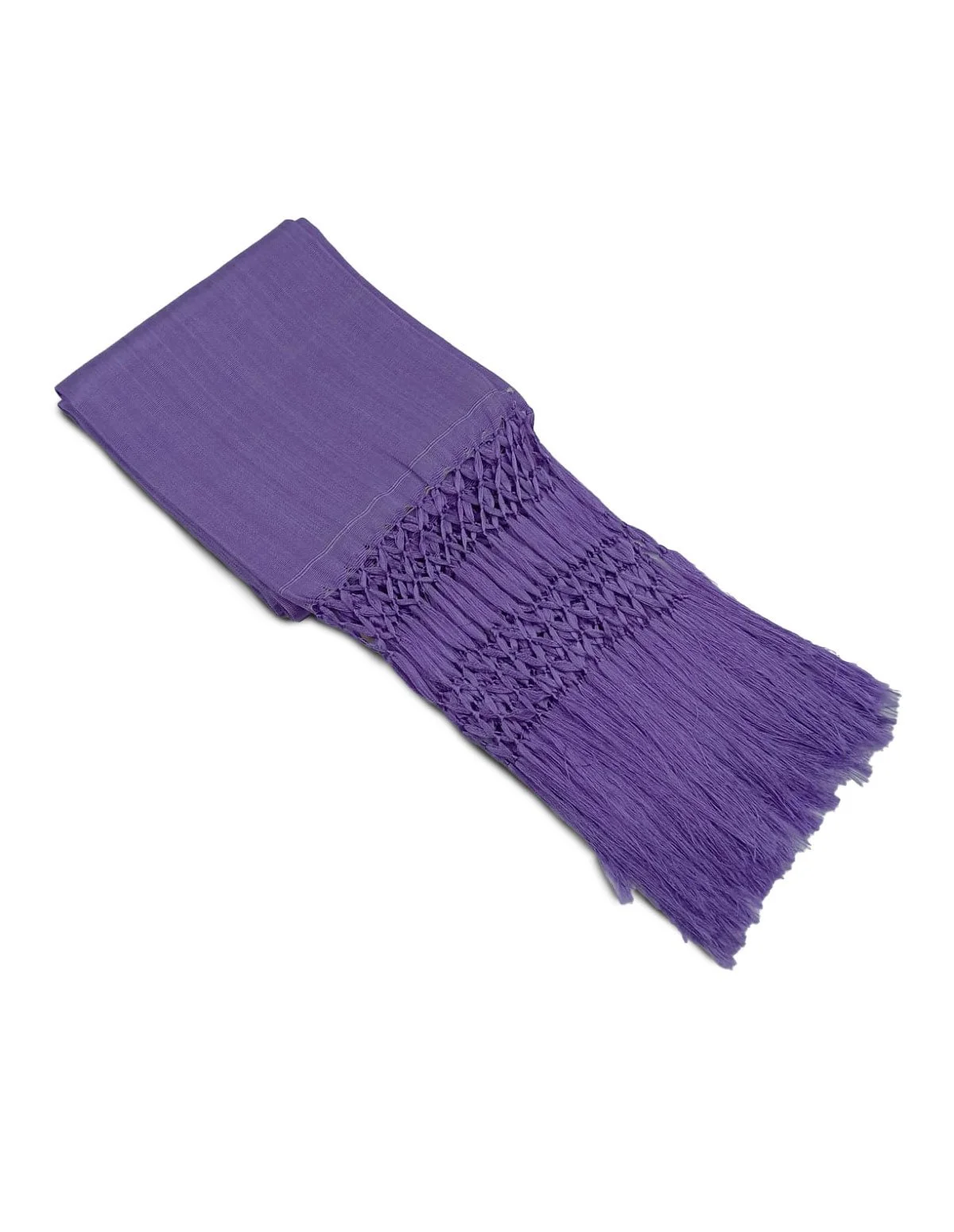 Rebozo rojo liso hecho de manera artesanal — Tikal Arte Mexicano