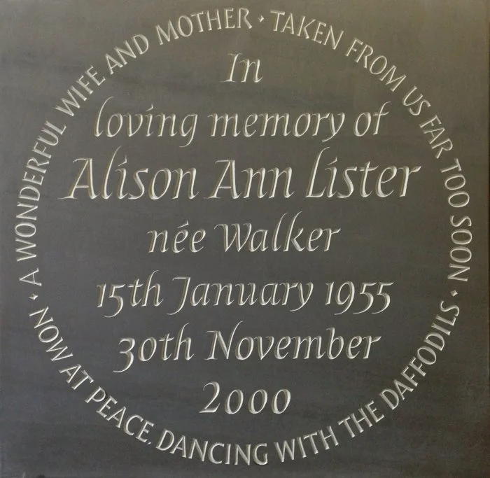 Memorial Tablets — The Lettering Arts Trust