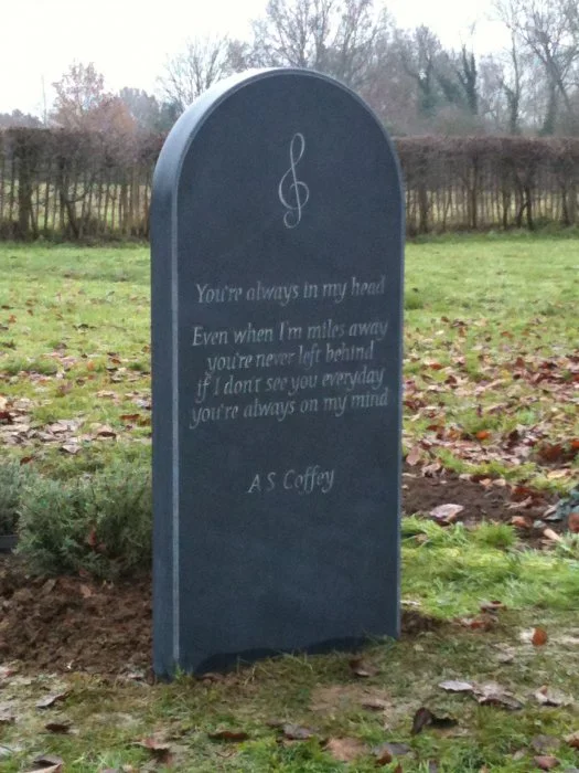 Contemporary Headstones — The Lettering Arts Trust