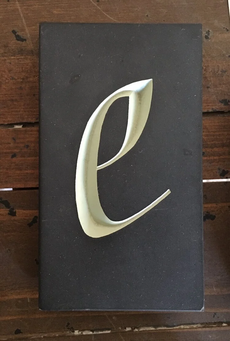 Hand carved letter by Joe Hickey — The Lettering Arts Trust