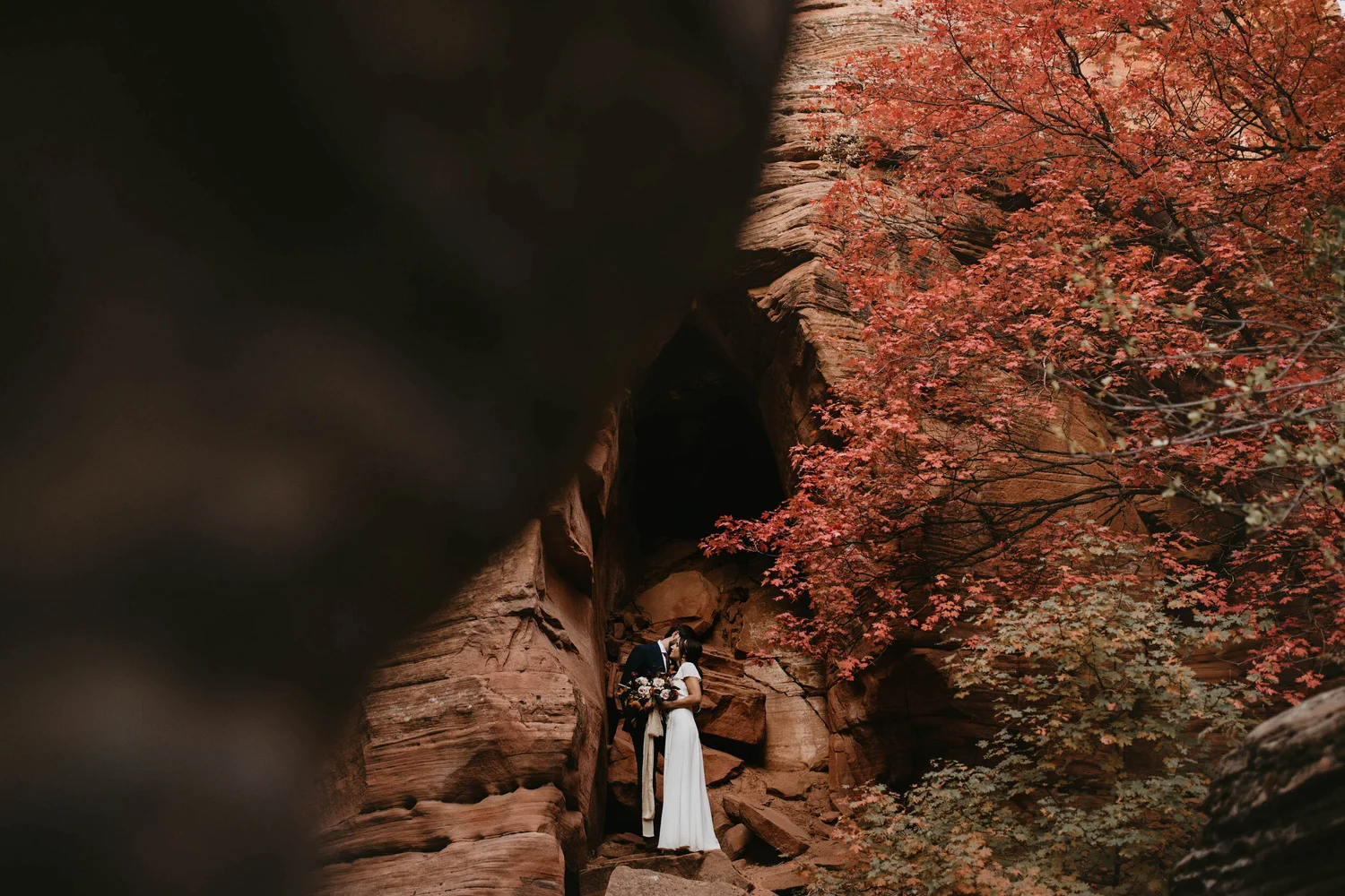 Two Day Fall Elopement in Zion National Park — Nicole Daacke ...