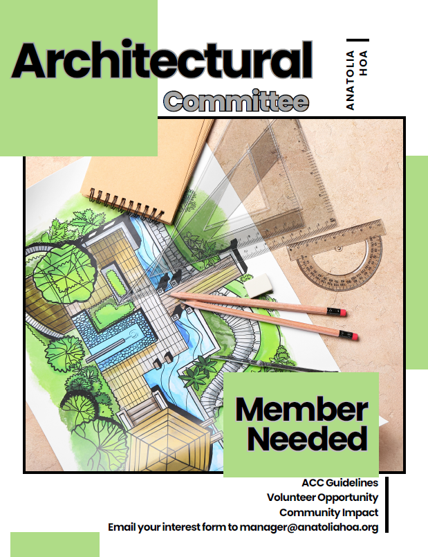 Join Our HOA Architectural Committee! — Anatolia Homeowners Association