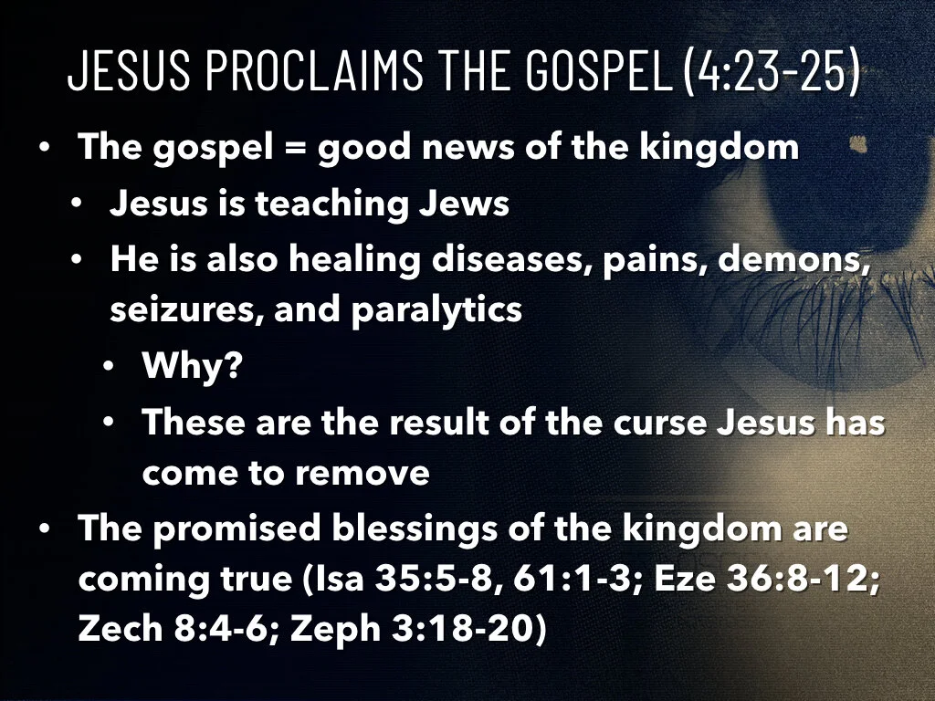 Finding God's Blessings (Matthew 4:23-5:6) — Saraland Christians