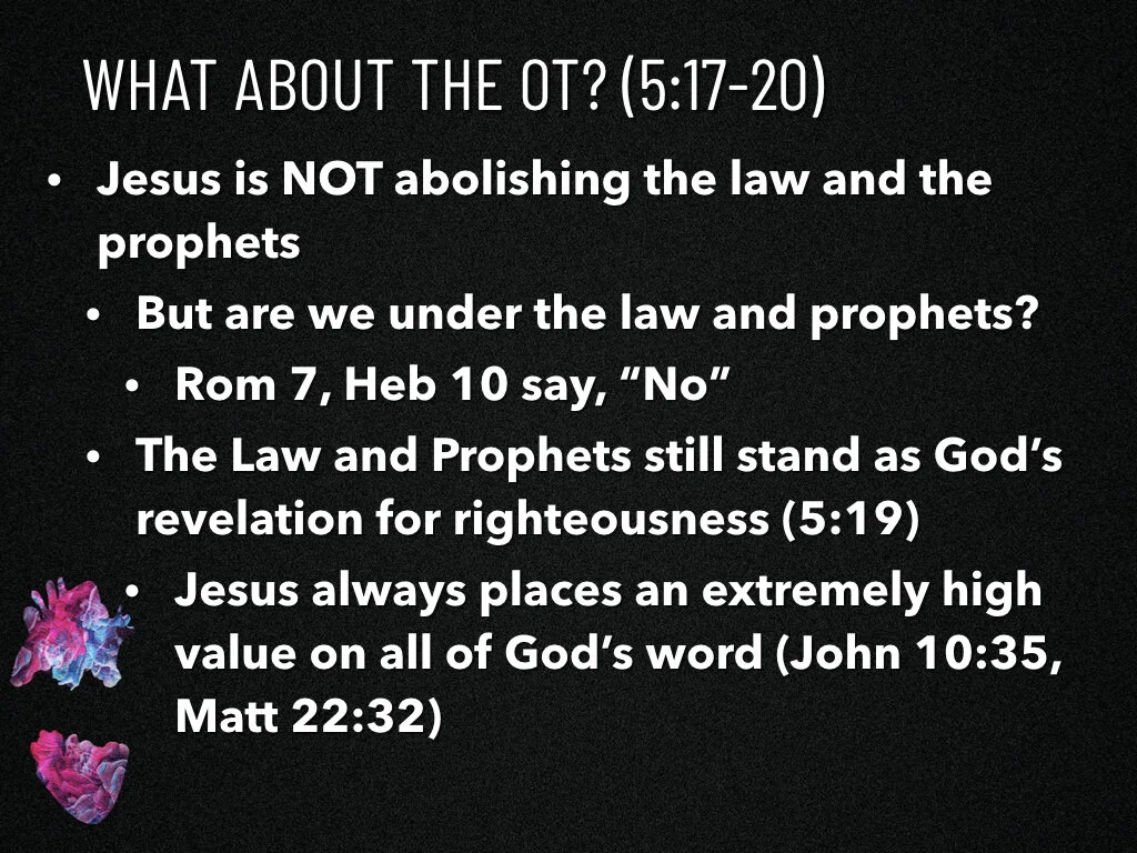 Righteous Hearts (Matthew 5:17-20) — Saraland Christians