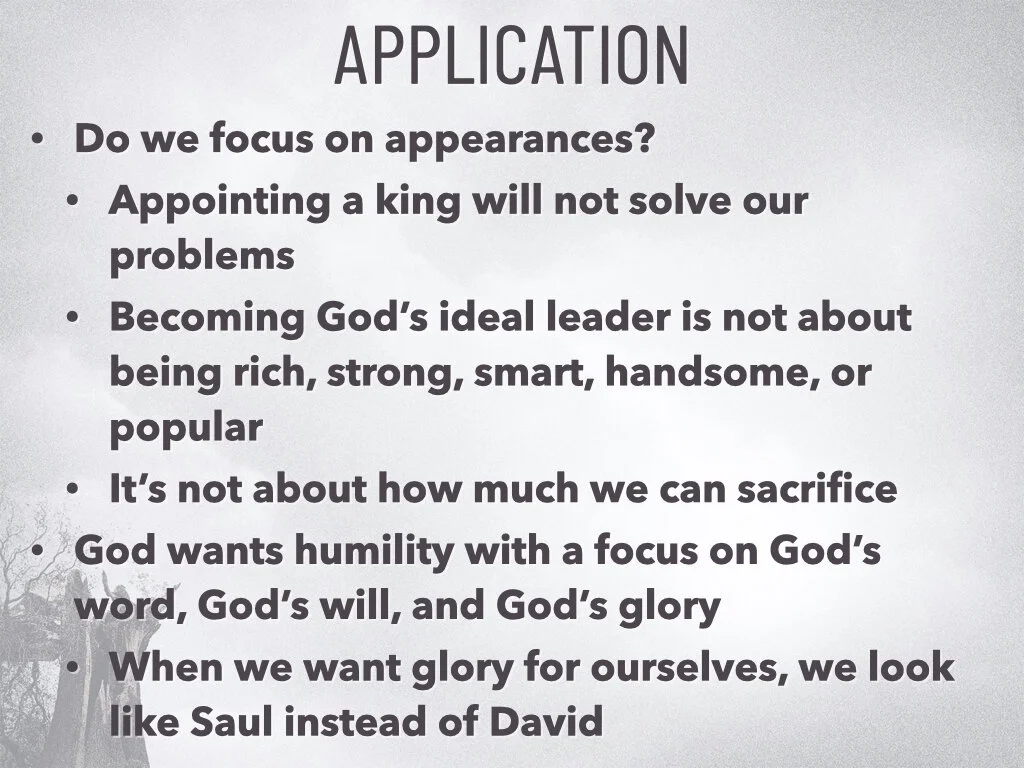 The Mighty Have Fallen (1 Samuel) — Saraland Christians