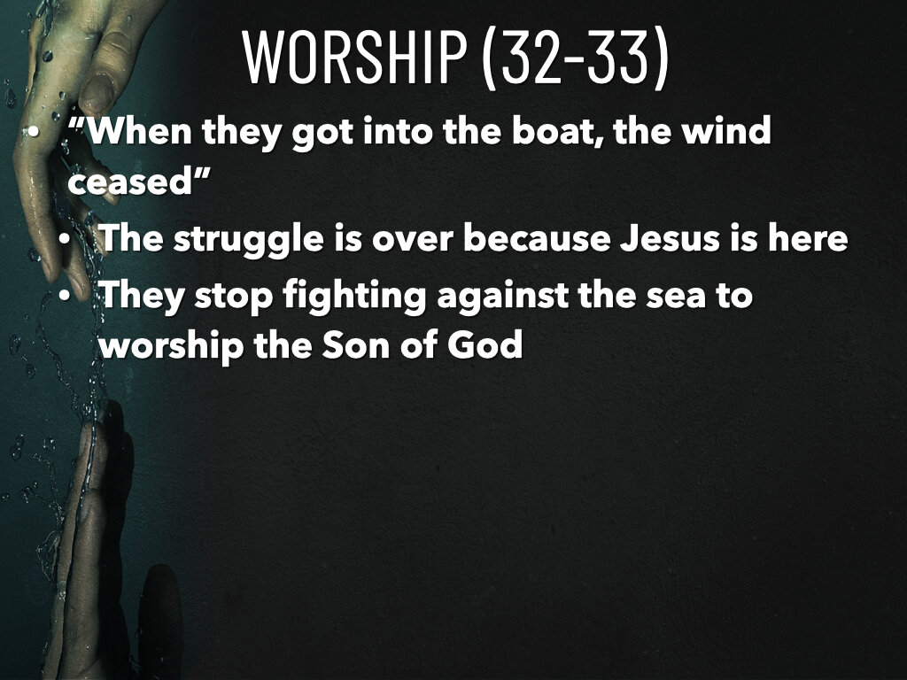 Take Heart (Matthew 14:22-36) — Saraland Christians