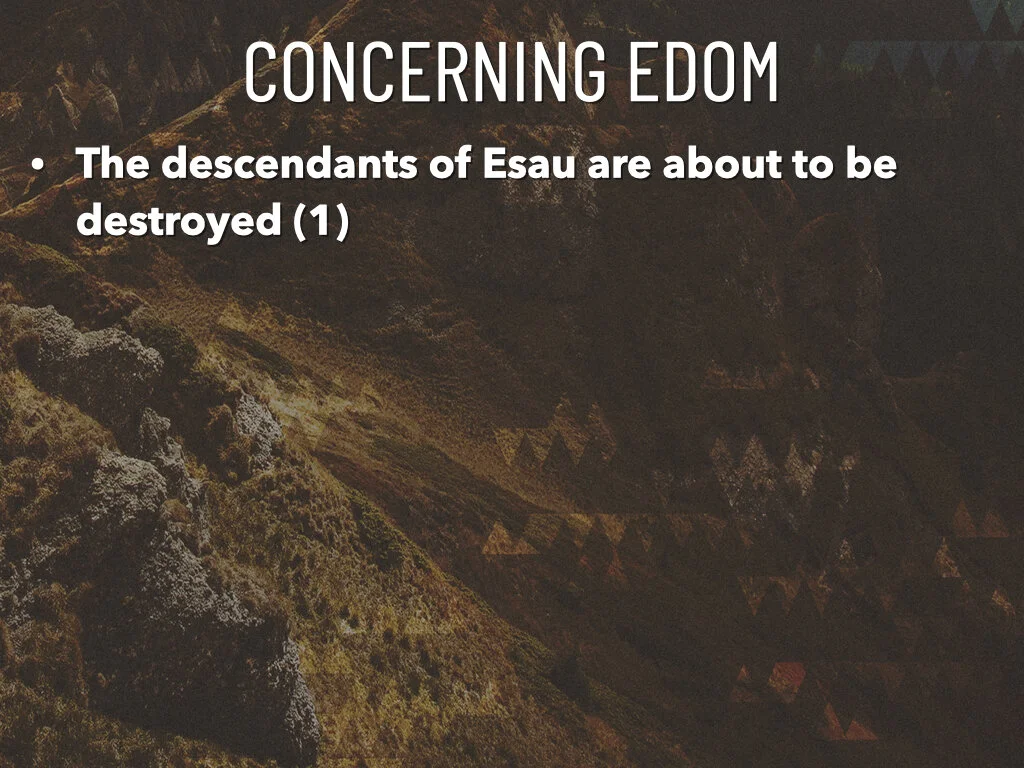 Pride Before Destruction (Obadiah) — Saraland Christians