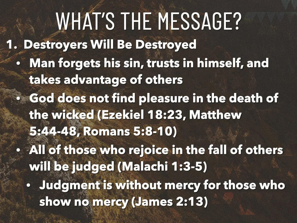 Pride Before Destruction (Obadiah) — Saraland Christians