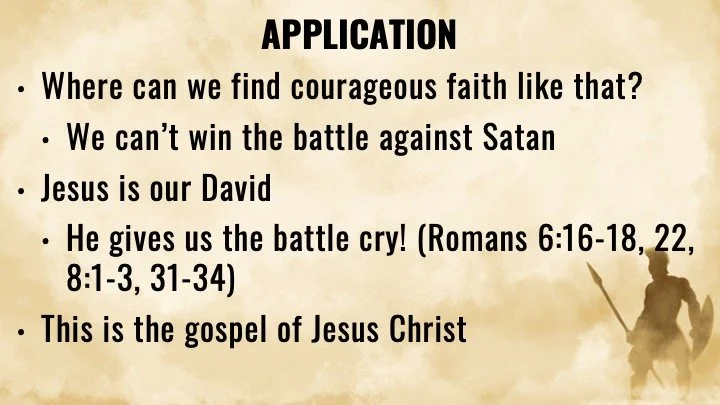 God Wins (1 Samuel 17) — Saraland Christians