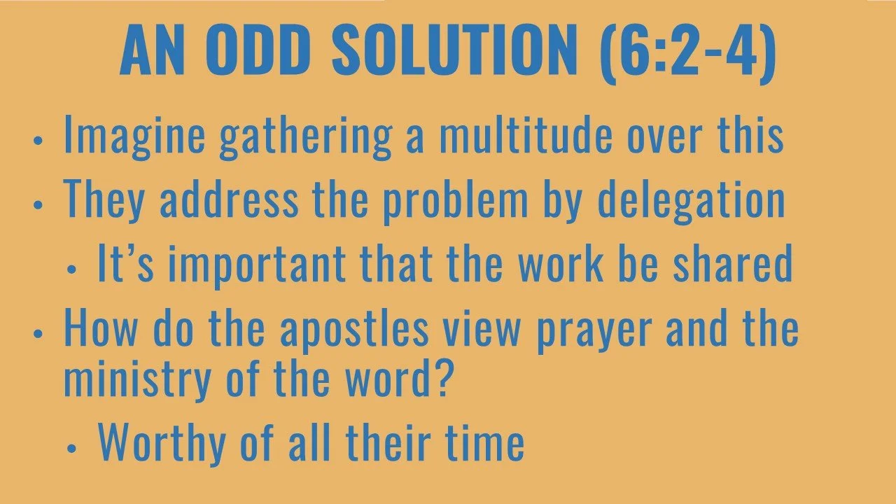 Ready To Serve (Acts 6:1-7) — Saraland Christians