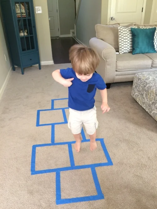 Rainy Day Fun: Indoor Hopscotch — Emily Paige Skeen