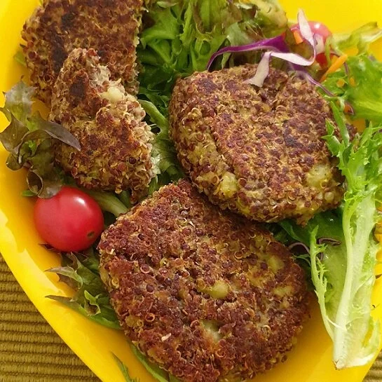 Quinoa and chickpea cutlets recipe — Dittles Cooks