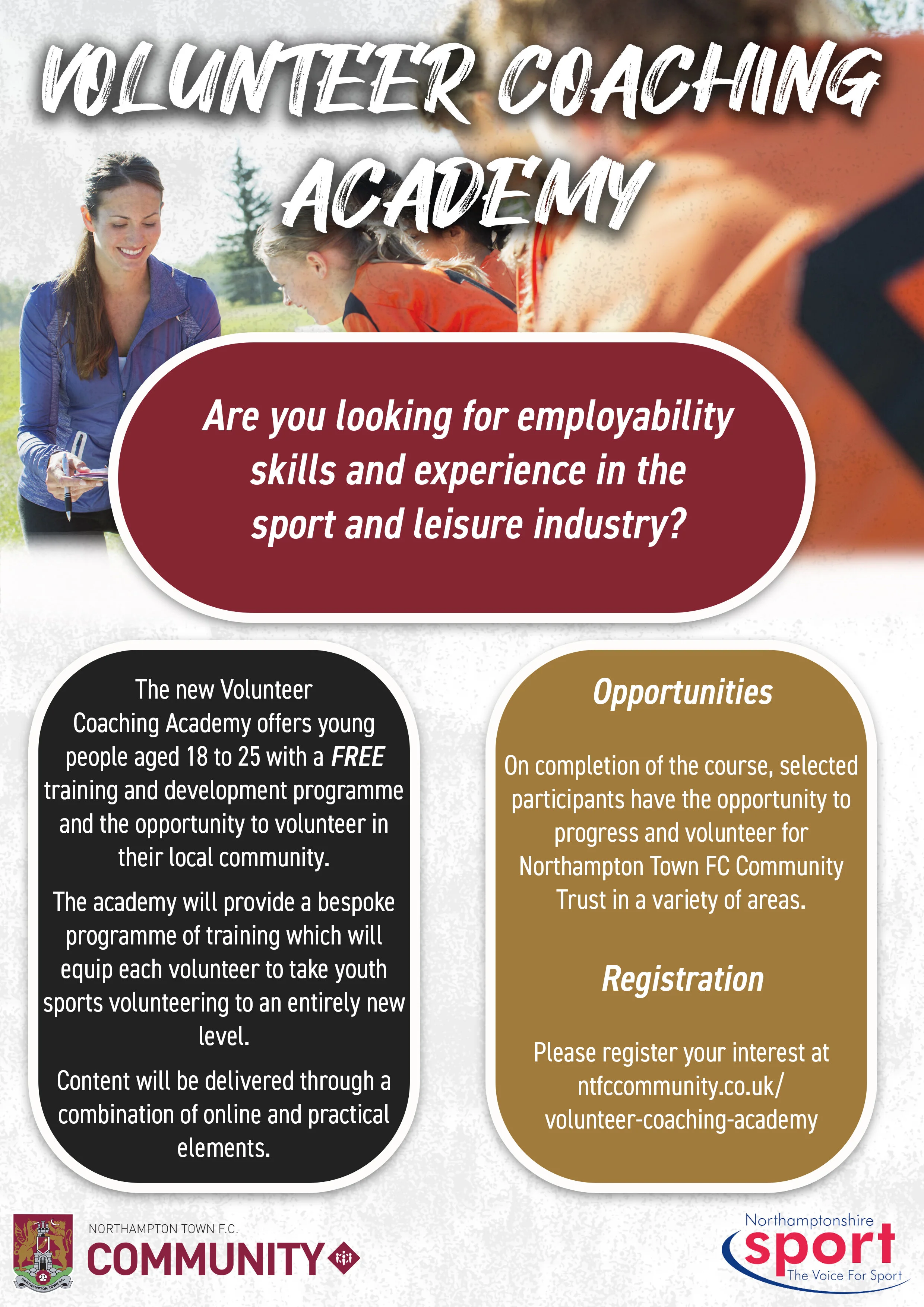 Volunteer Coaching Academy — Northampton Town FC Community Trust