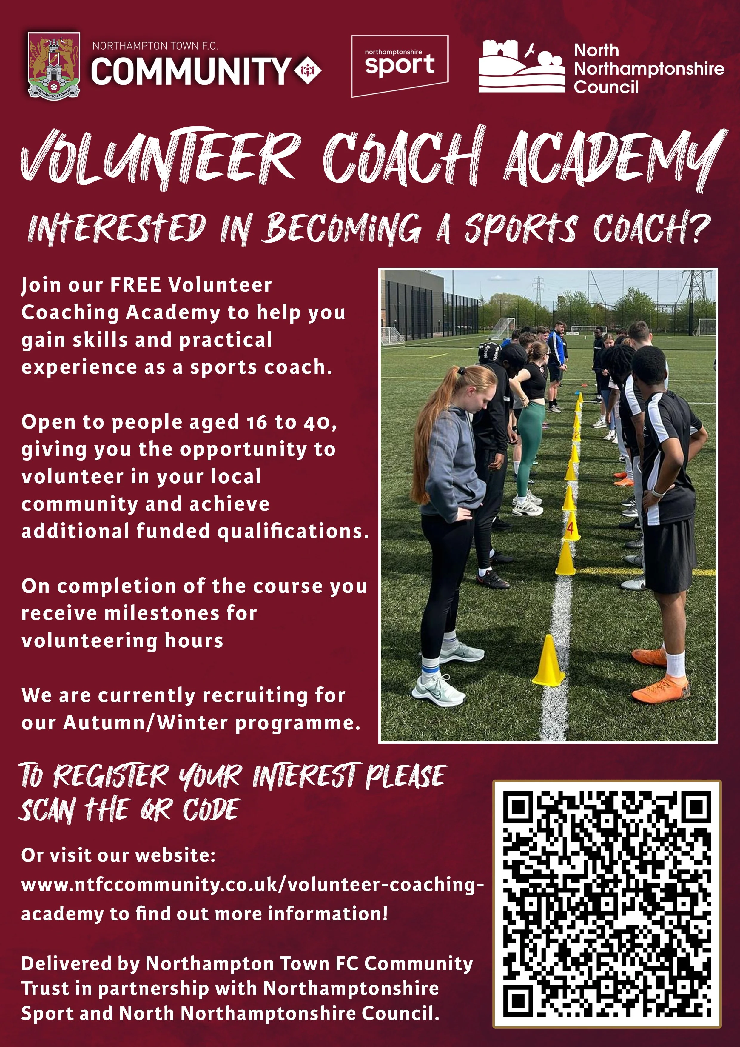 Volunteer Coaching Academy — Northampton Town FC Community Trust