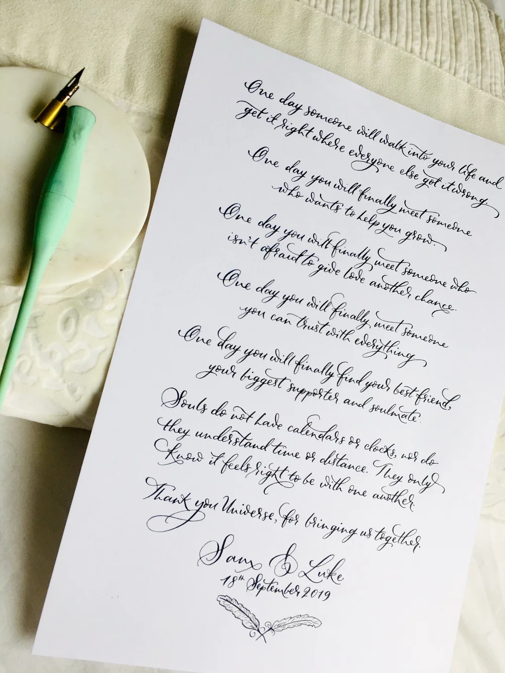 Mint Lettering