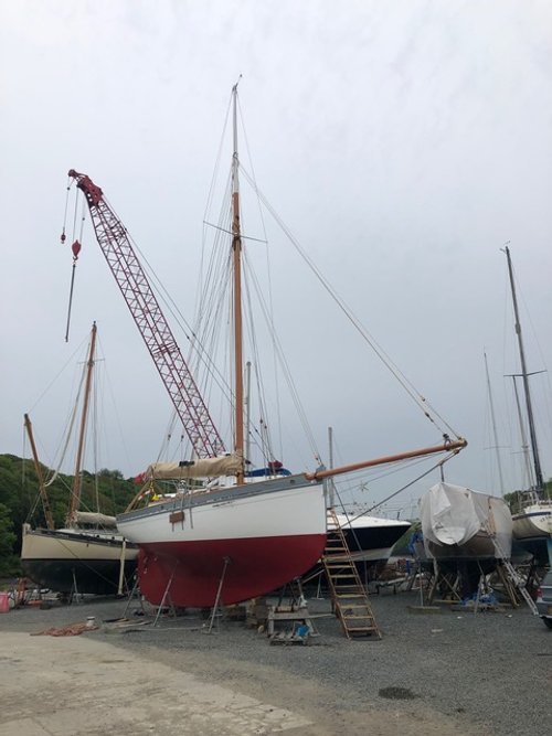 Gaff Rigged Cutter Constance Build by Ben Harris Finished and Launched ...