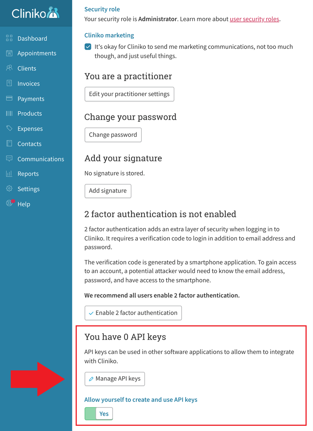 Cliniko x Theratrak Integration Steps & Details — Theratrak