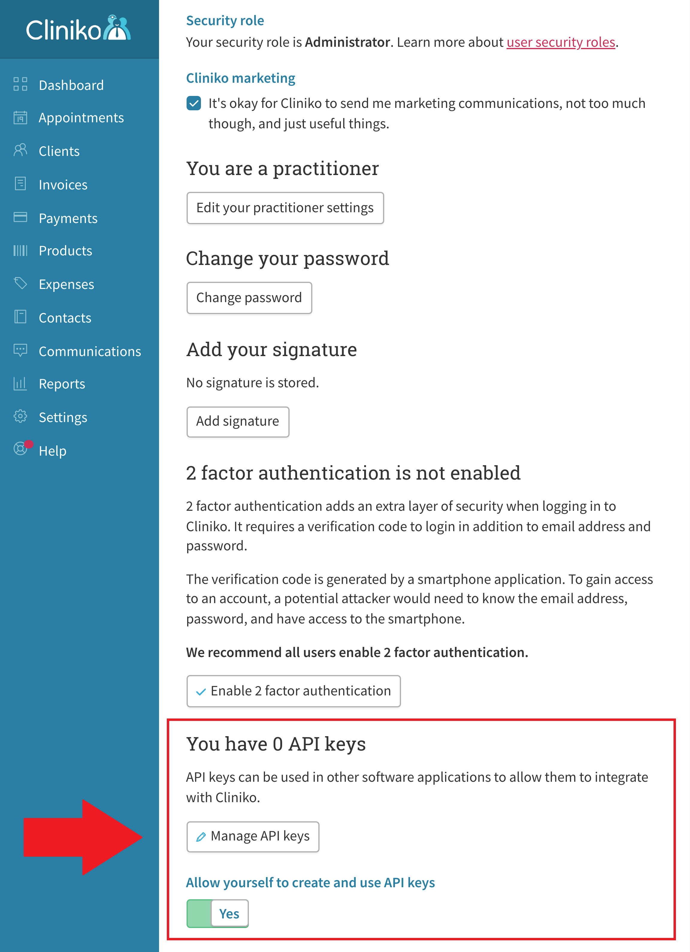 Cliniko x Theratrak Integration Steps & Details — Theratrak