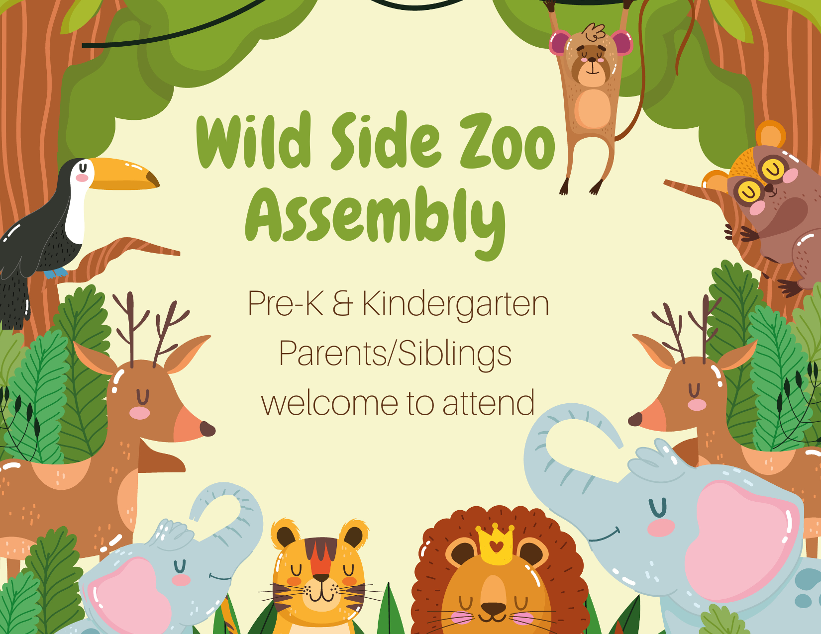 Wild Side Zoo Assembly - Pre-K & K — Tower Hill School