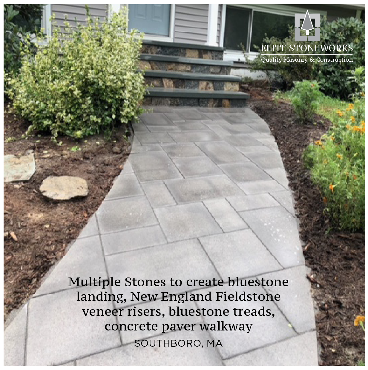 Hardscape: Granite, Bluestone, Paver Walkways by Elite Stoneworks, Sherborn MA, Greater Boston ...