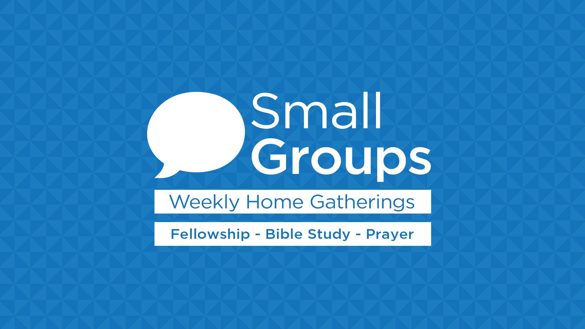 Small Groups — Welling Evangelical Free Church