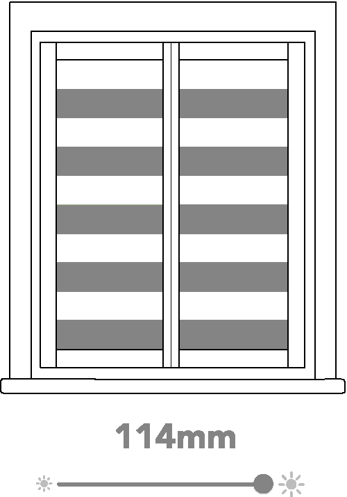 The Home Shutter Company - Tilt Rod and slat sizes