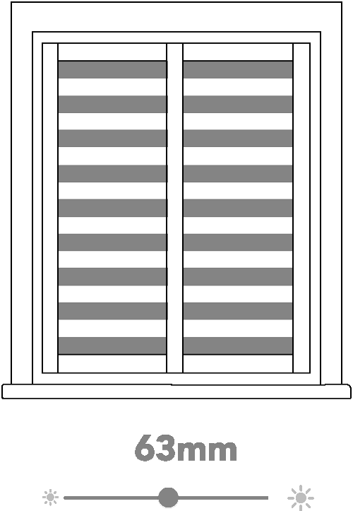 The Home Shutter Company - Tilt Rod and slat sizes