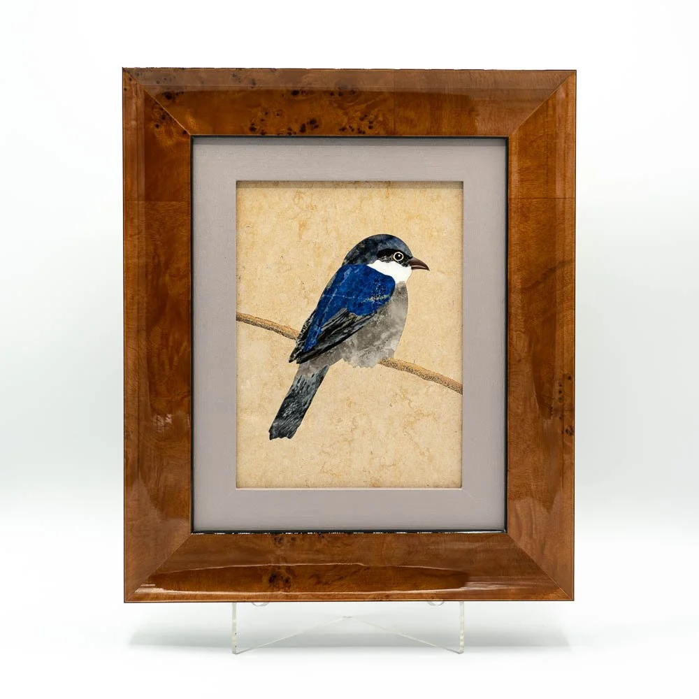 Pietra Dura inlay portrait of a white horse — Pitti Mosaici