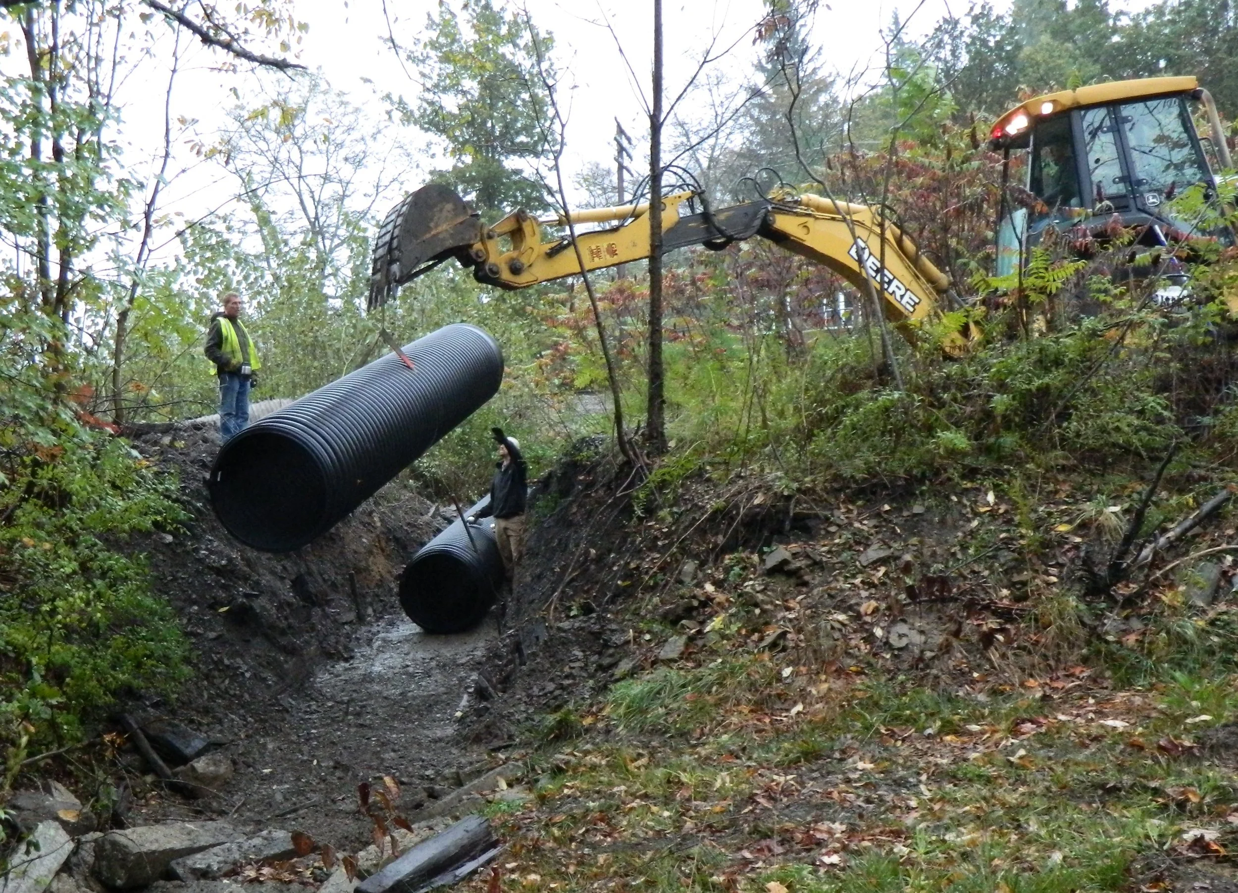 Sluice Pipe Project in MJ — Mt Jewett to Kinzua Bridge (MJ2KB) Trail ...
