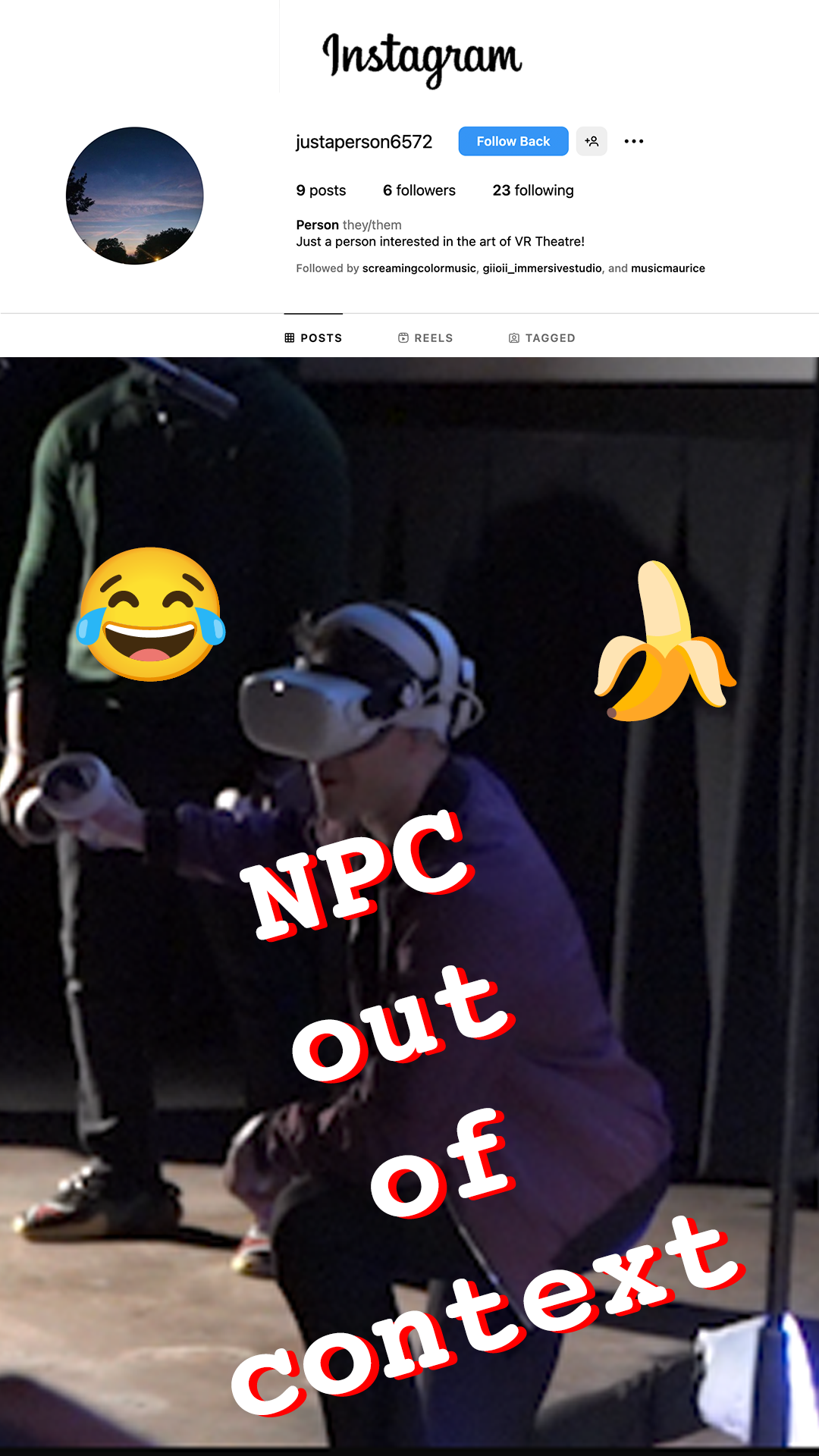 Non-Player Character: A Virtual Reality Musical — @brendanAbradley