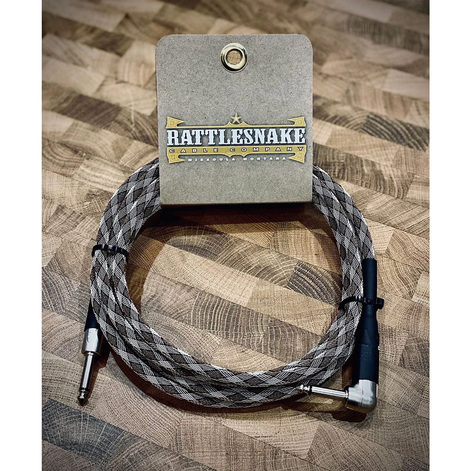 Rattlesnake 10" SNAKEHEAD A/S DIRTY TWEED INSTRUMENT CABLE — GUITARSOFA ...