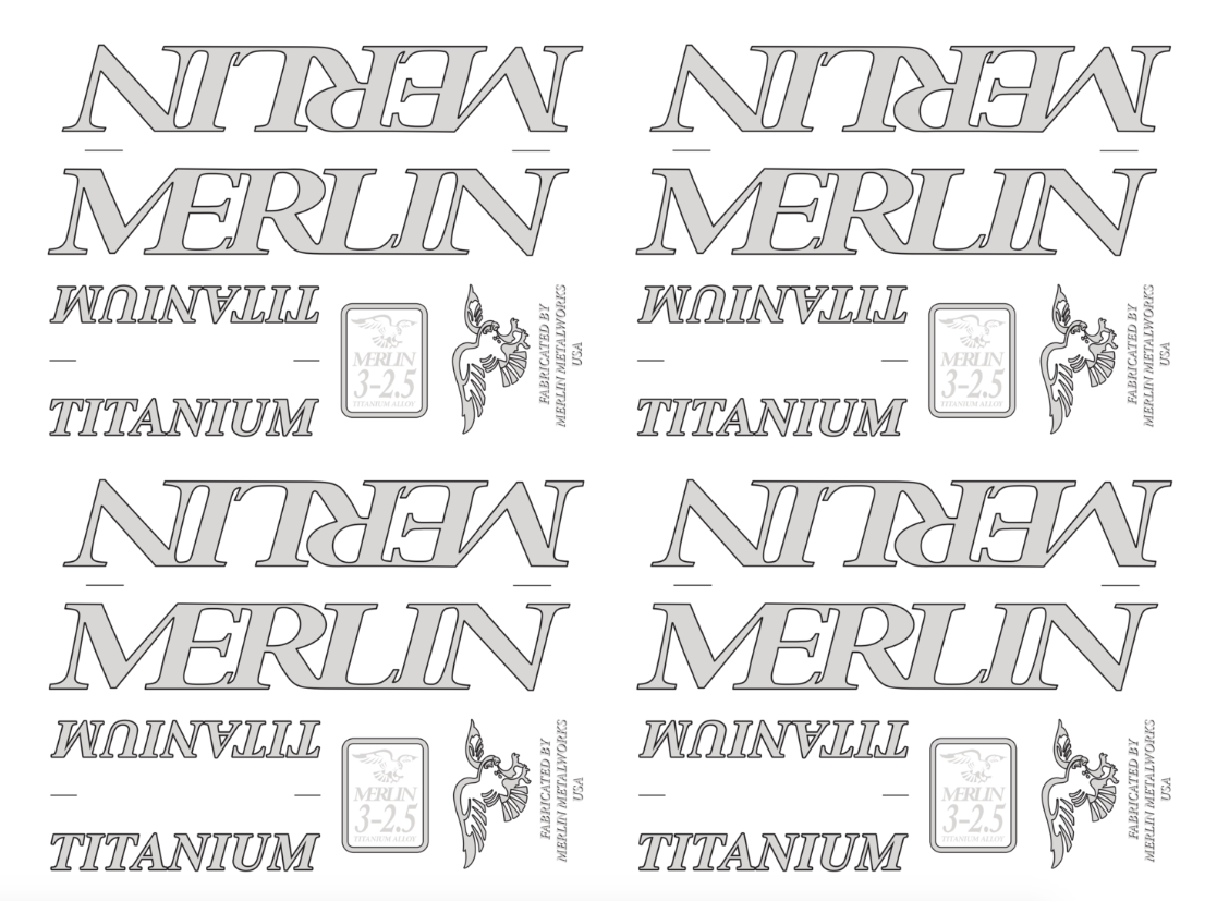 Merlin Original Decals — Merlin Bikes