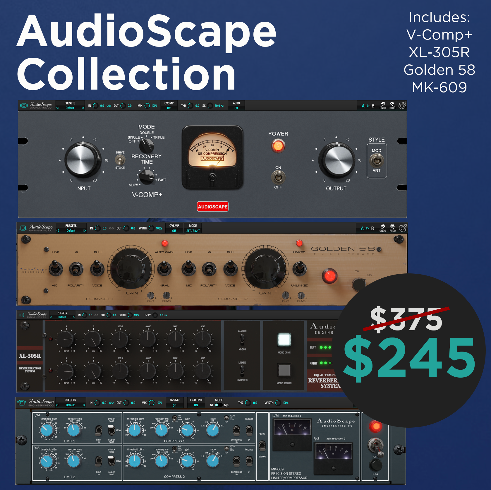 Plugins — Vintage Pro Audio Equipment | AudioScape Engineering Co.