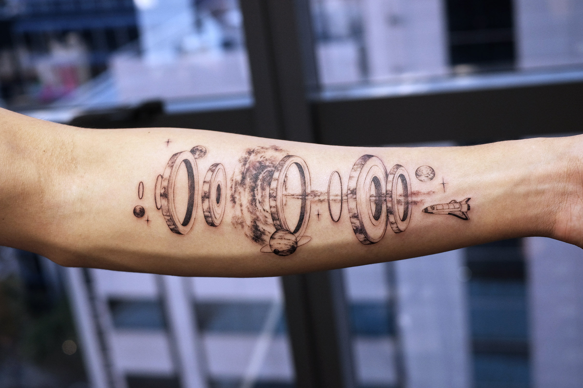 Interstellar Black Hole Tattoo