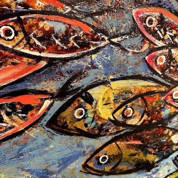 Artist Allison Ermogenis' artwork Opal Fish, for sale at Aegean Designs ...