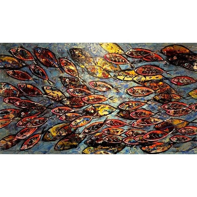 Artist Allison Ermogenis' artwork Opal Fish, for sale at Aegean Designs ...