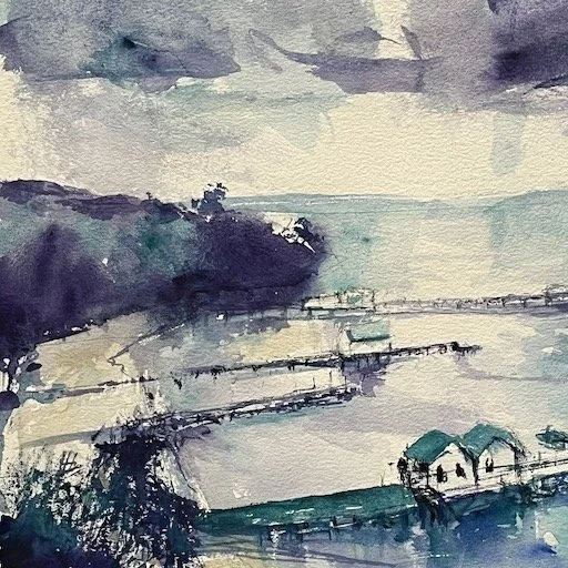 Artist Pete Porteous’ watercolour Millionaires’ Walk can be seen at ...