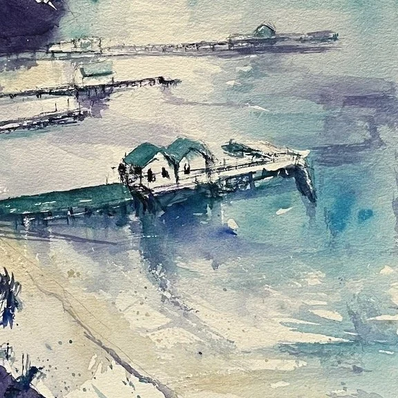 Artist Pete Porteous’ watercolour Millionaires’ Walk can be seen at ...