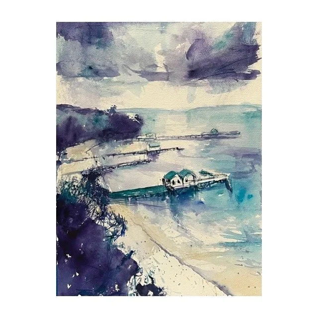 Artist Pete Porteous’ watercolour Millionaires’ Walk can be seen at ...