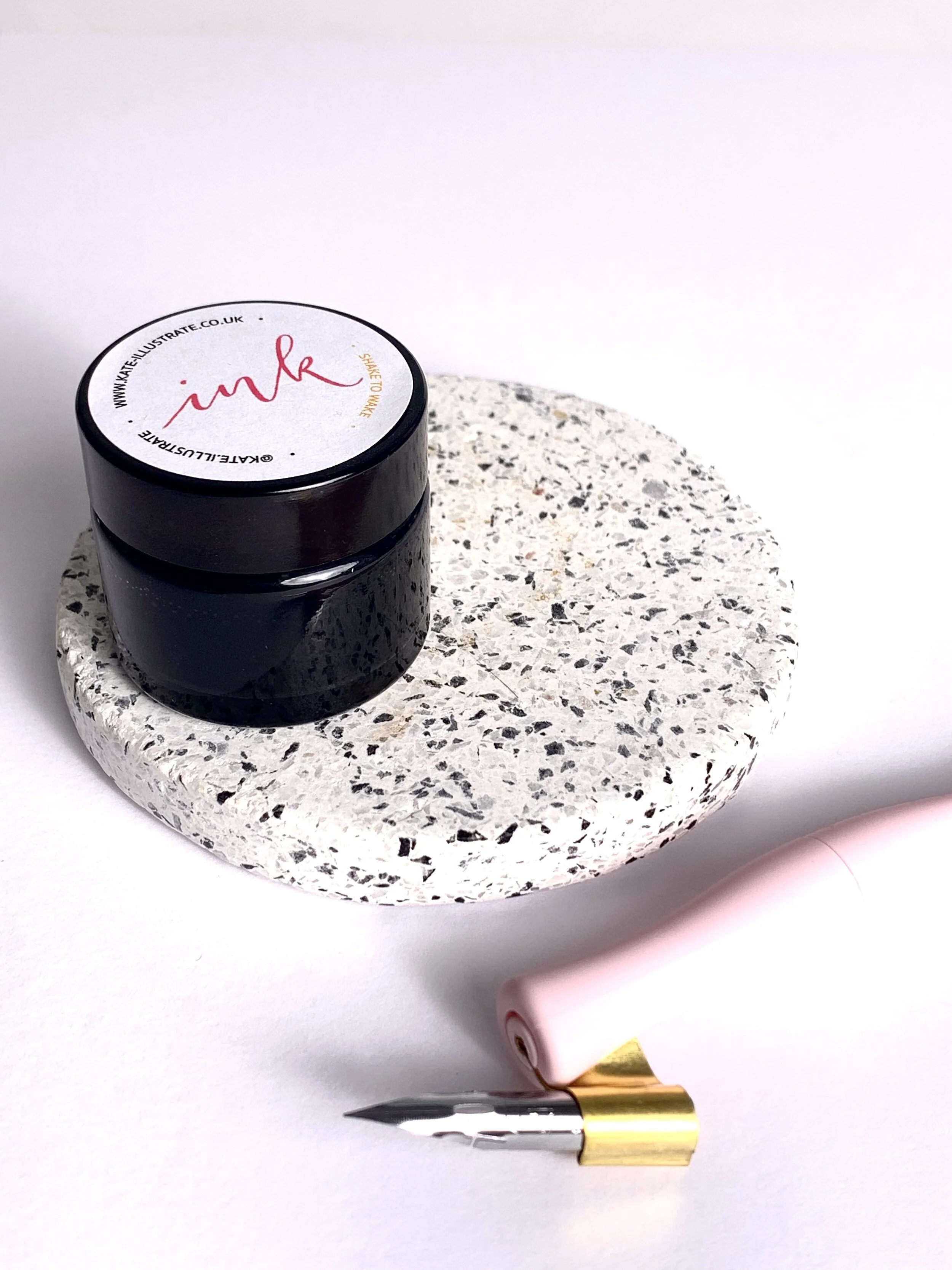 "Just Black" Calligraphy Ink — Kate Illustrate