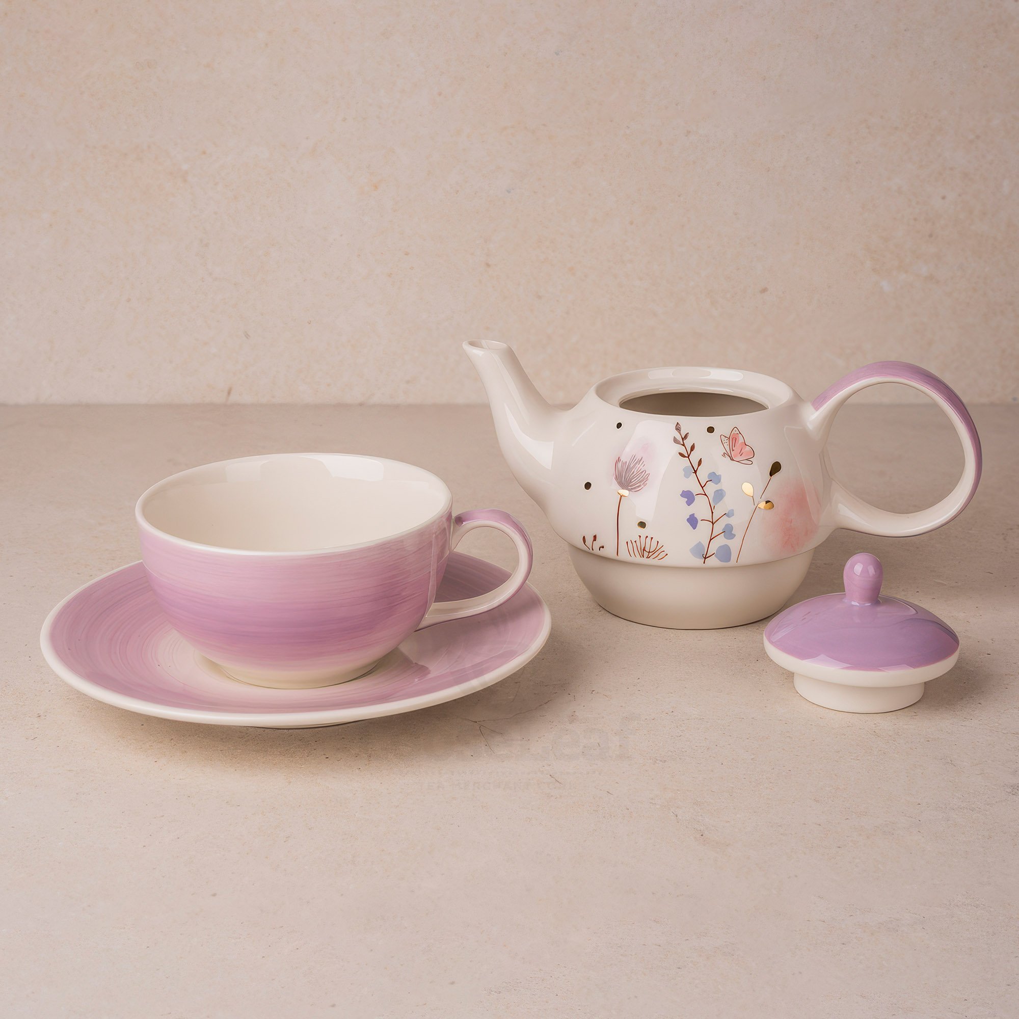 Saara 500ml Teapot with Infuser - Rose — Loose Leaf