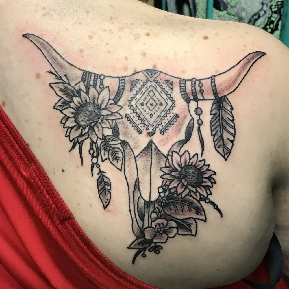 Feminine Bull Tattoos